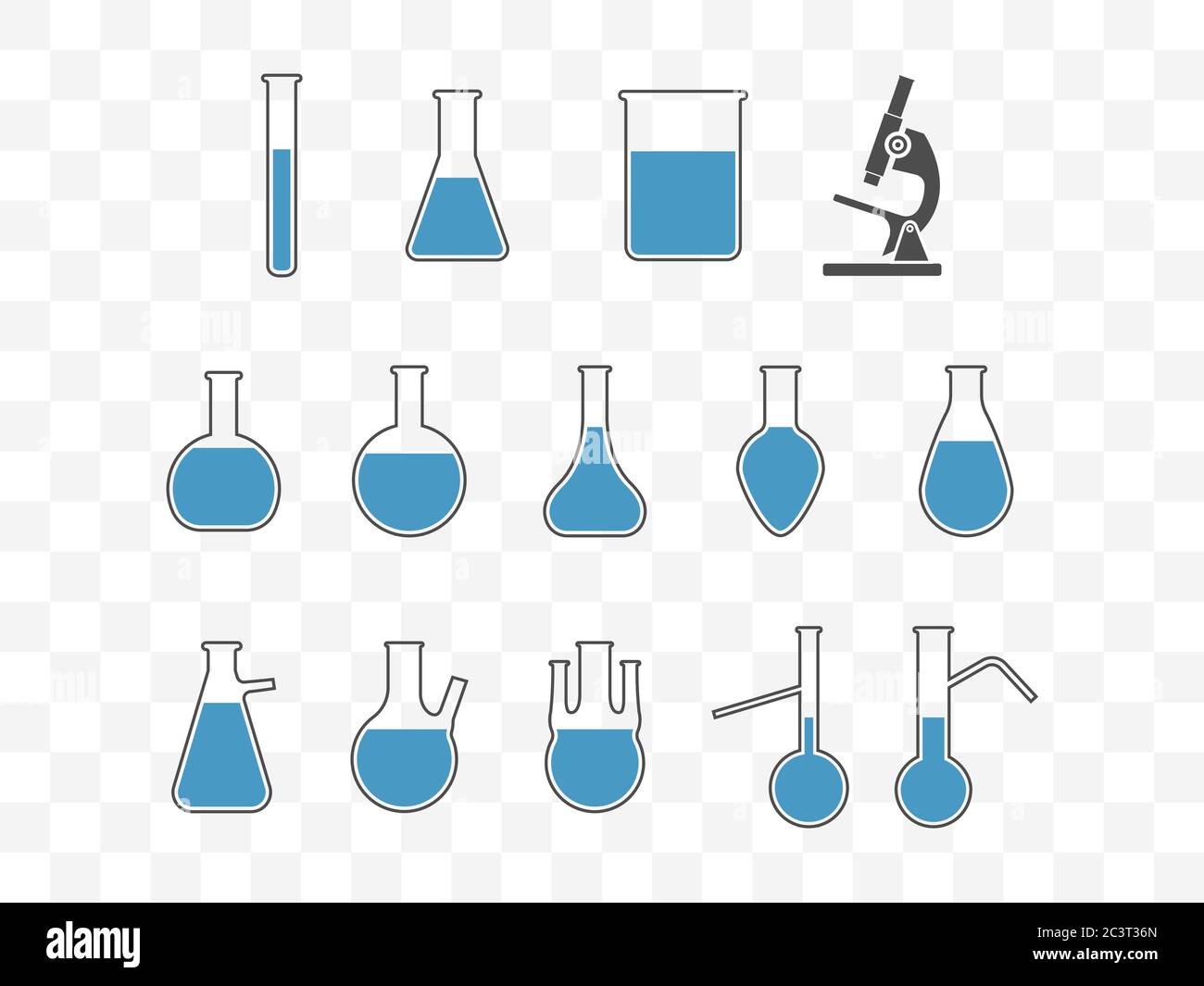 Flask, laboratory icon. Vector illustration, flat design Stock Vector ...