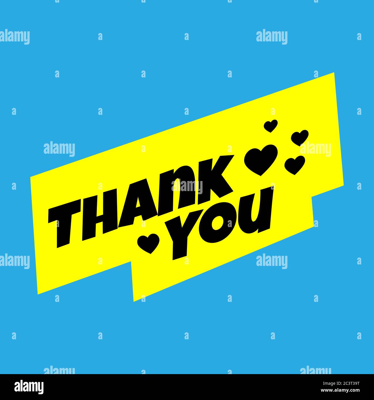 say thank you for appreciation in vector typography Stock Vector Image ...