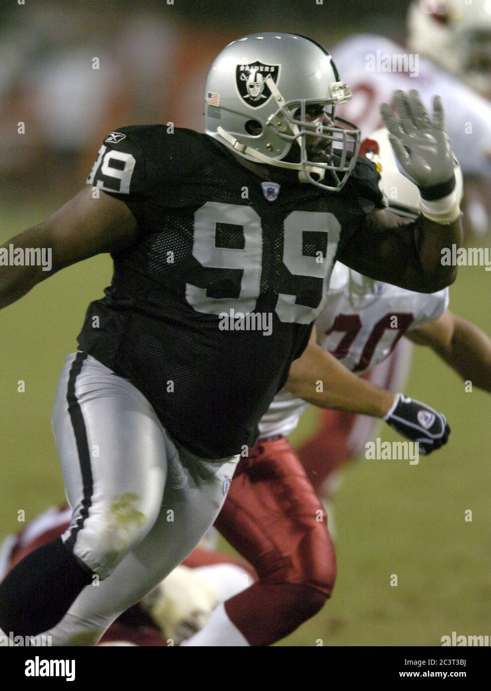 Tempe, United States. 28th Aug, 2004. Oakland Raiders defensive tackle ...