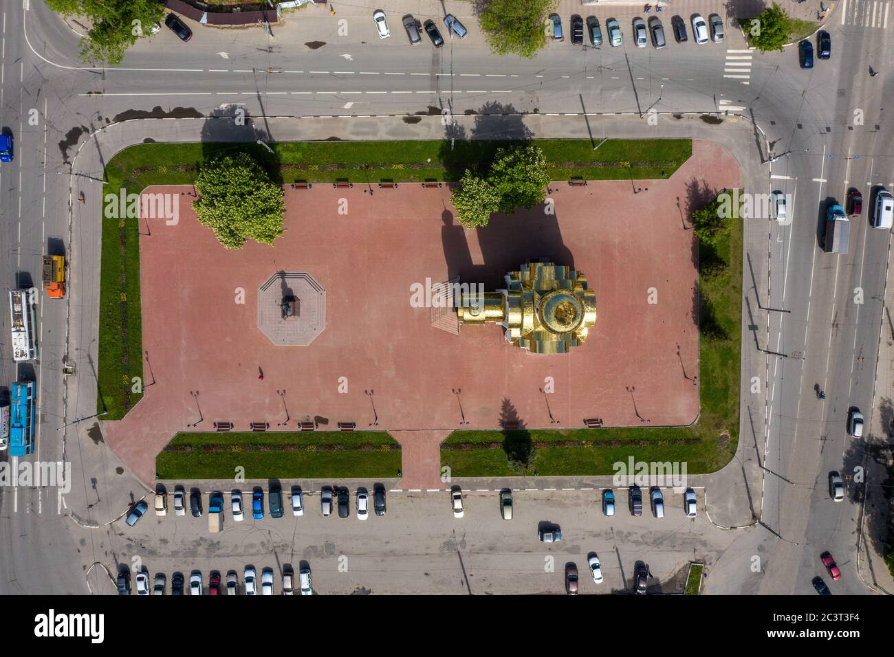 Top view victory square in hi-res stock photography and images - Alamy