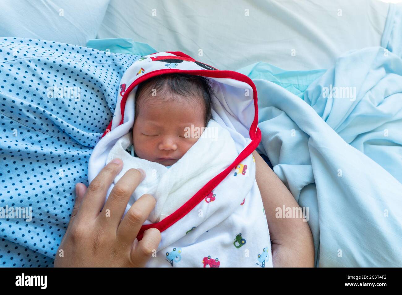 Asia Chinese Newborn baby sleeping. Cute adorable infant asleep Stock Photo - Alamy