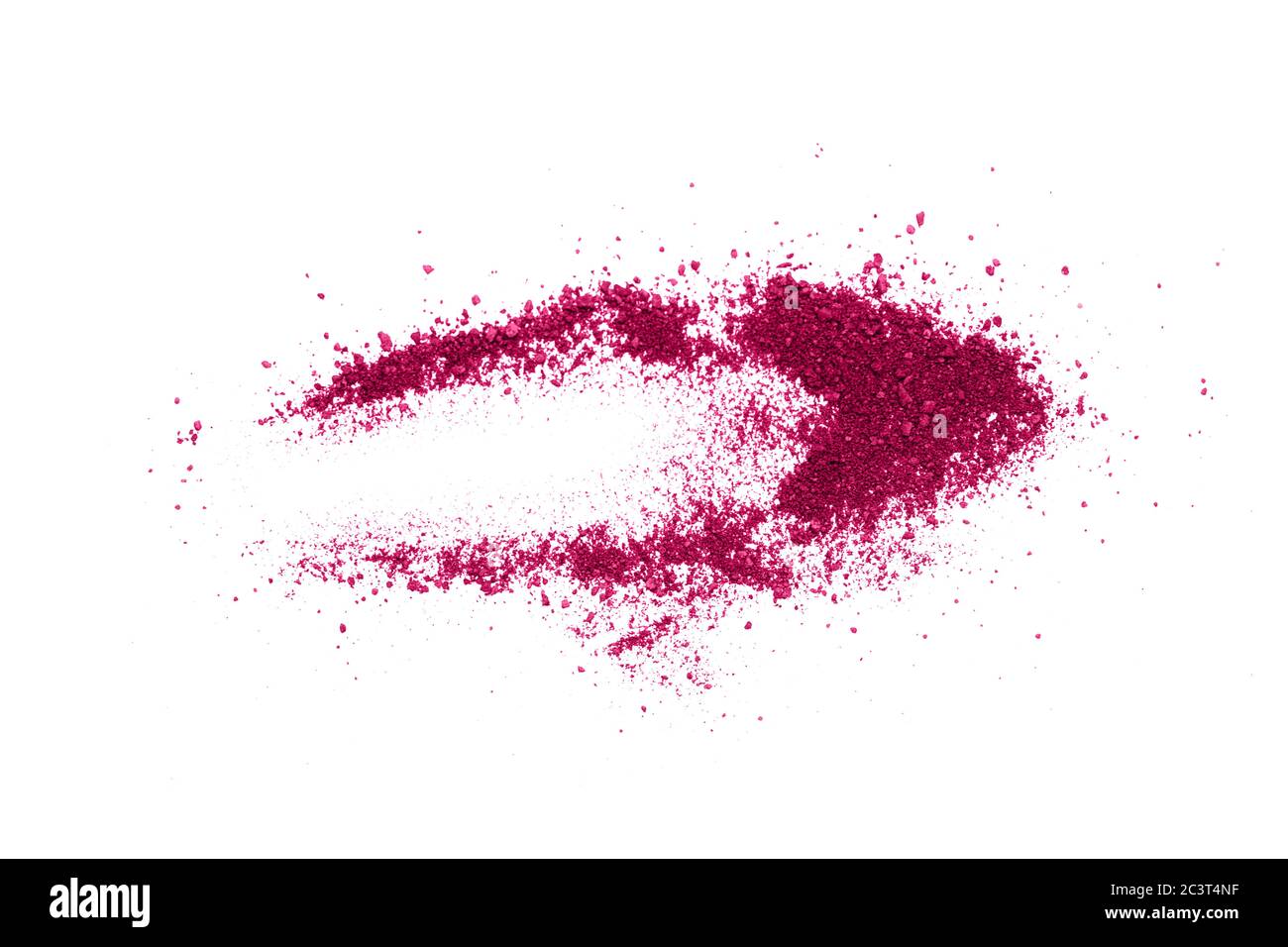 Red eye shadow isolated on white background Stock Photo - Alamy