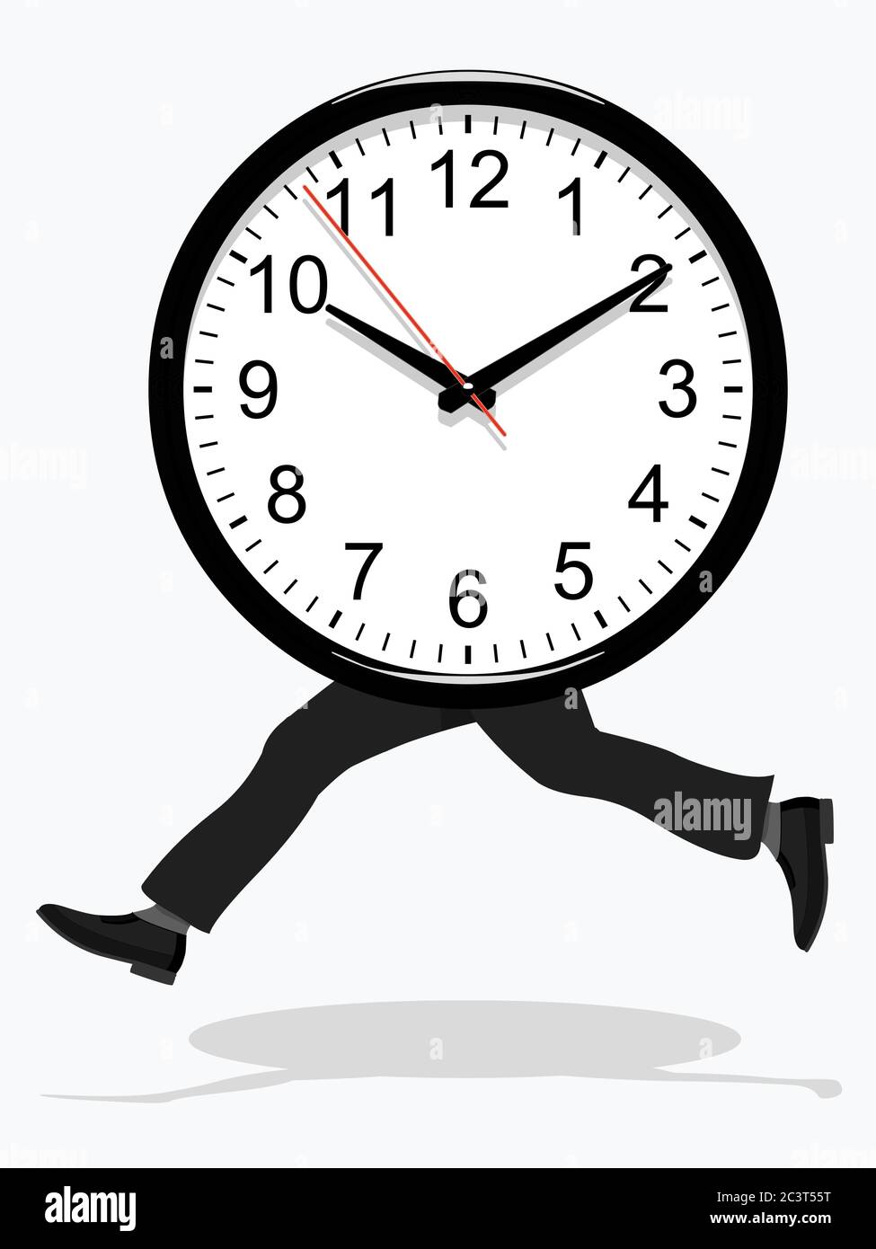 Race against time on a white background Stock Vector Image & Art - Alamy