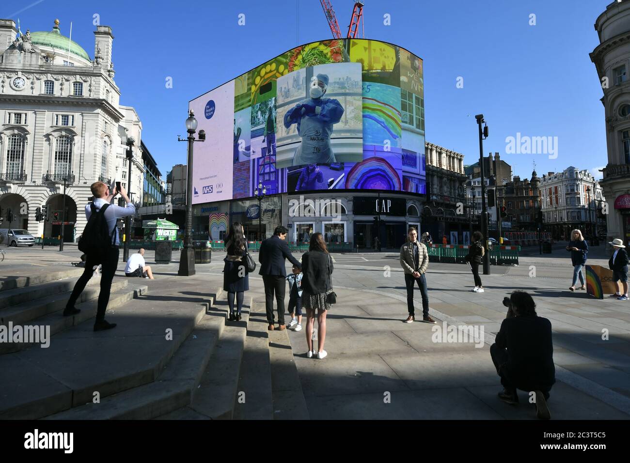 The Piccadilly lights new interactive mosaic art project, Rainbows for ...