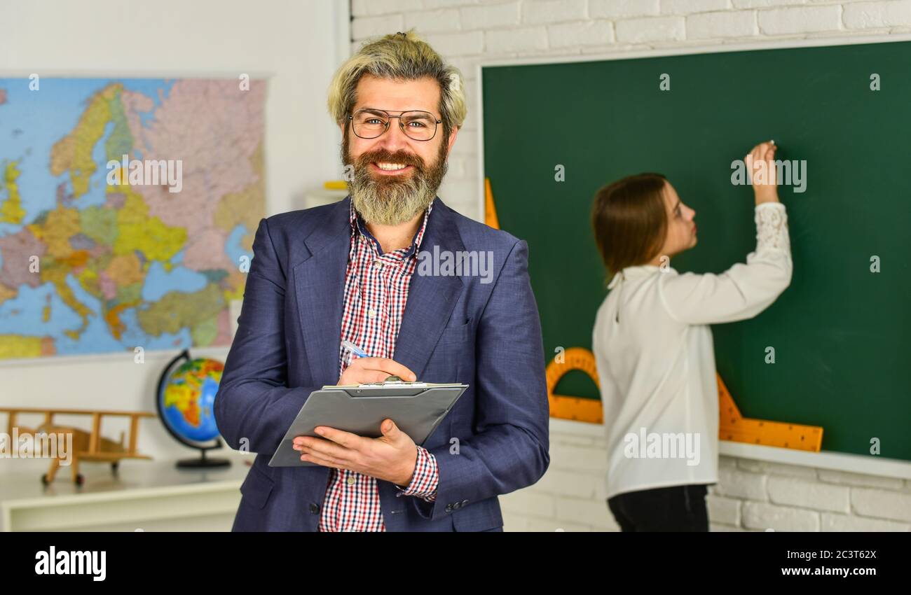 Teacher checking right answer. Teaching with passion. Teaching ...