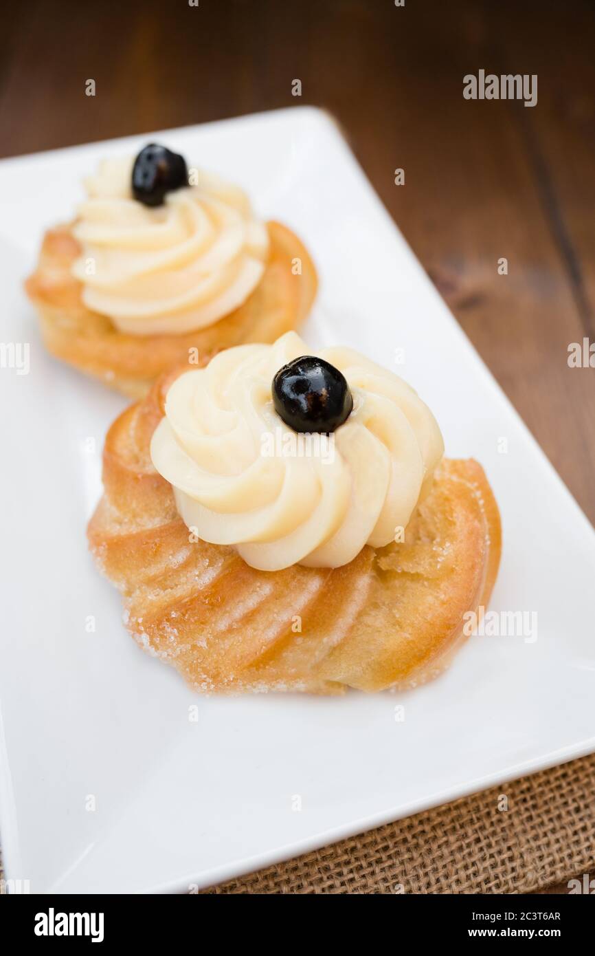 Traditional Italian Zeppole High Resolution Stock Photography and ...