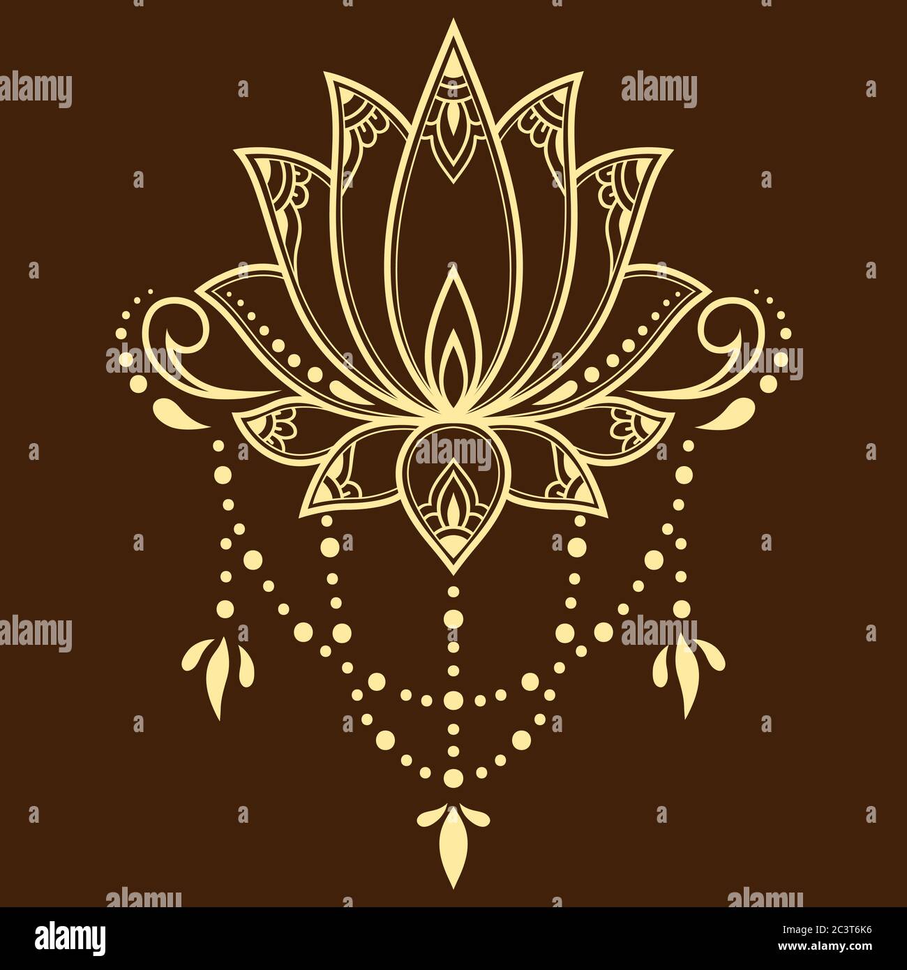Indian Lotus Flower Drawing