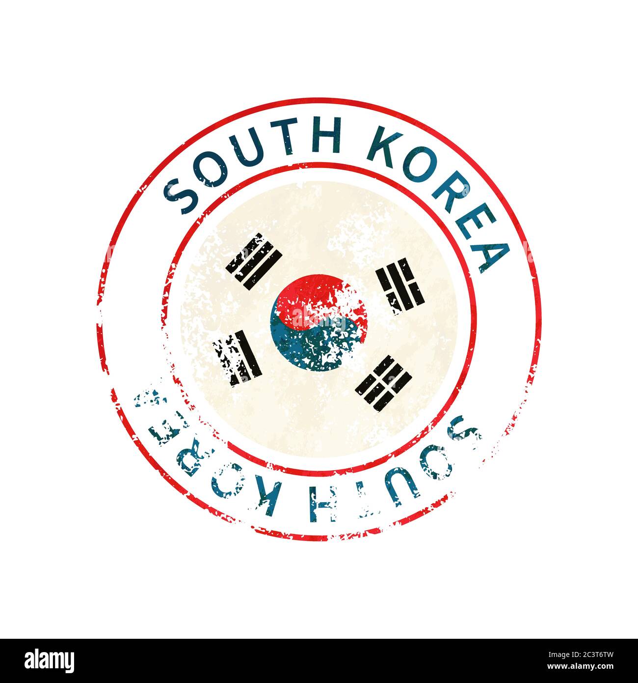 Map south korea flag hi-res stock photography and images - Alamy