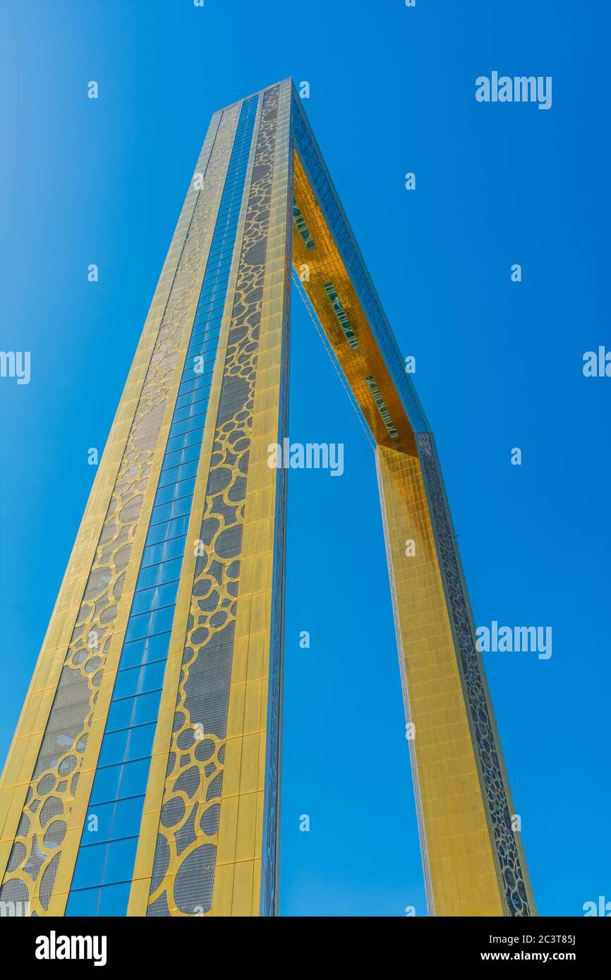 Dubai frame landscape hi-res stock photography and images - Alamy
