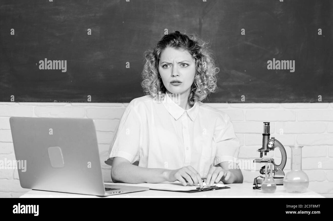 Classroom sad student and teacher Black and White Stock Photos & Images ...