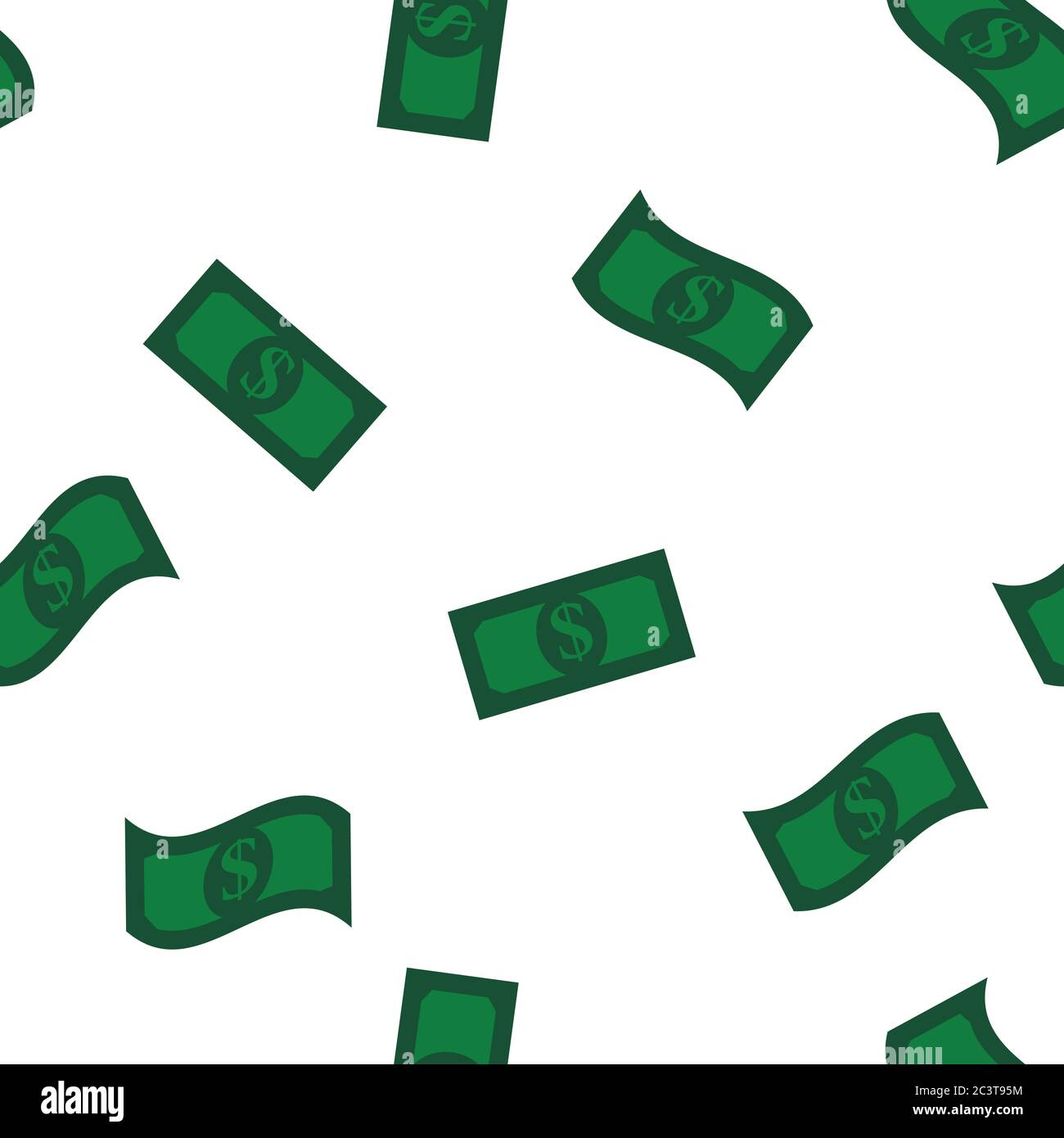 Money seamless pattern. Green dollar bills Stock Vector Image & Art - Alamy