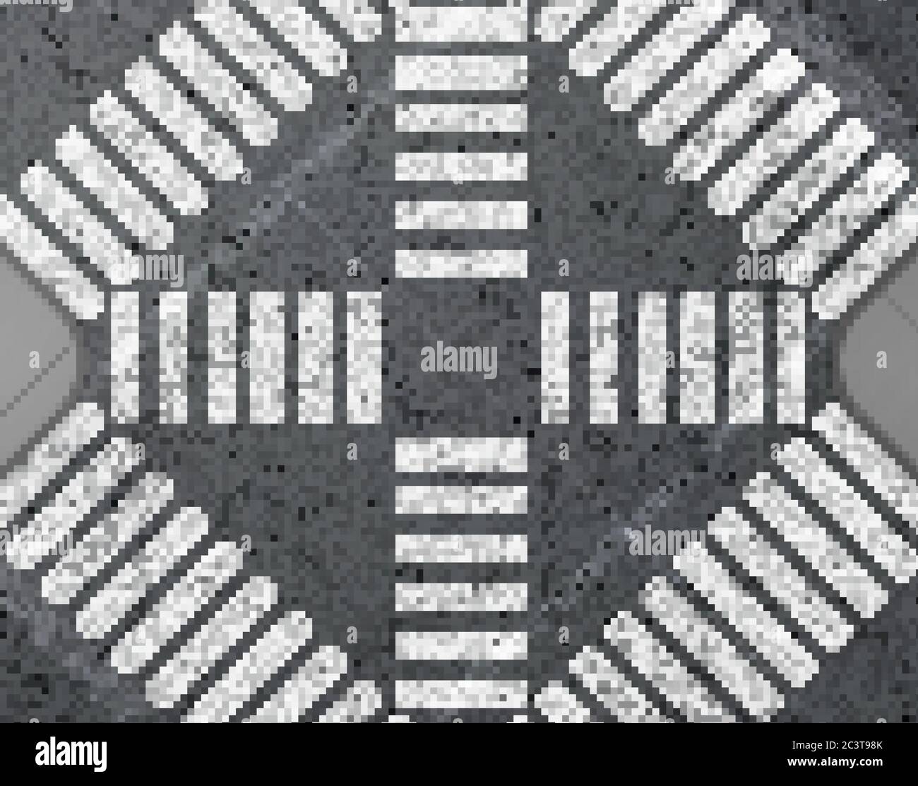 Pavement footpath sidewalk intersection Stock Vector Images - Alamy