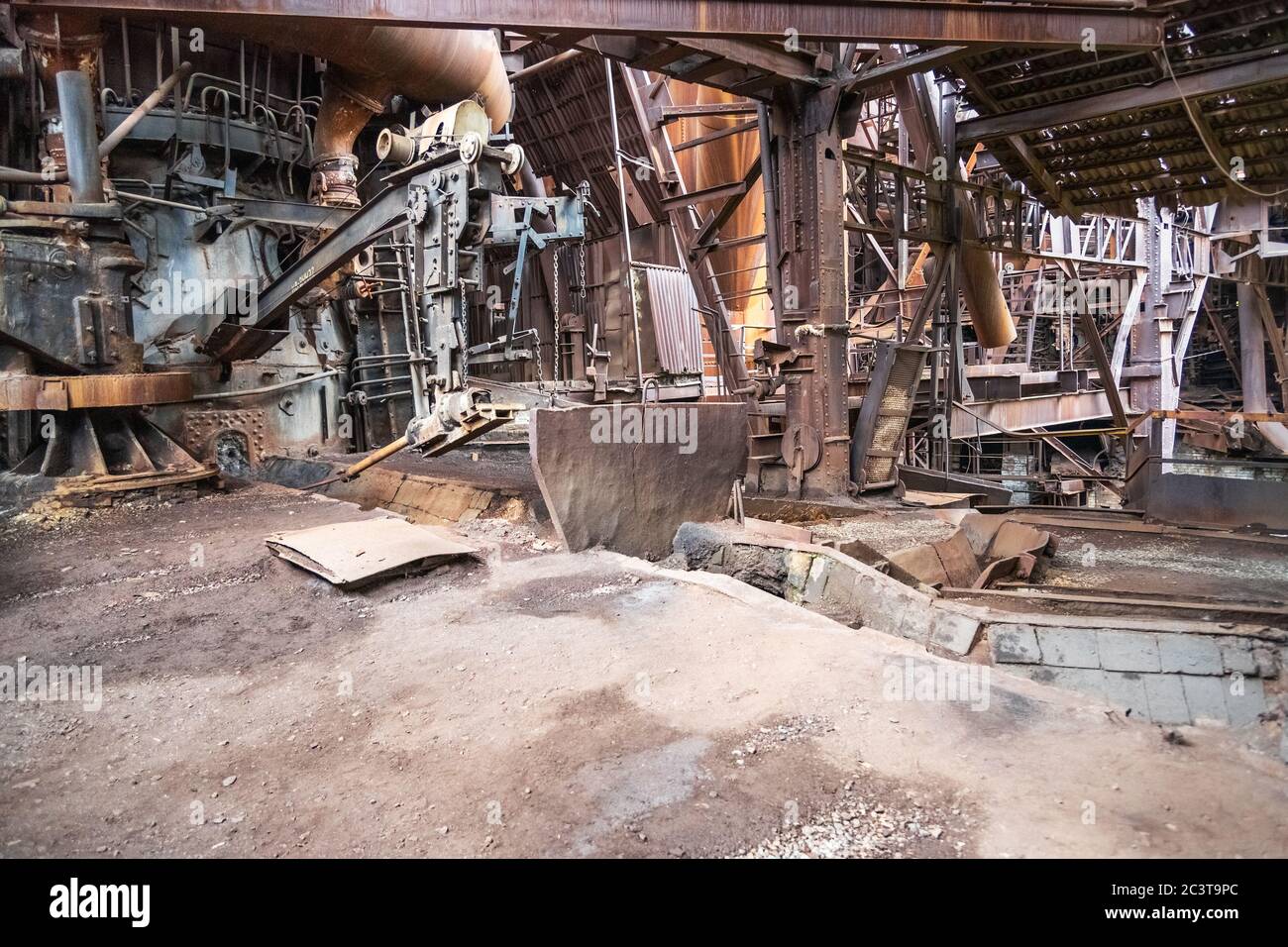 Old blast furnace workshop on Old Mining and metallurgical plant Stock ...