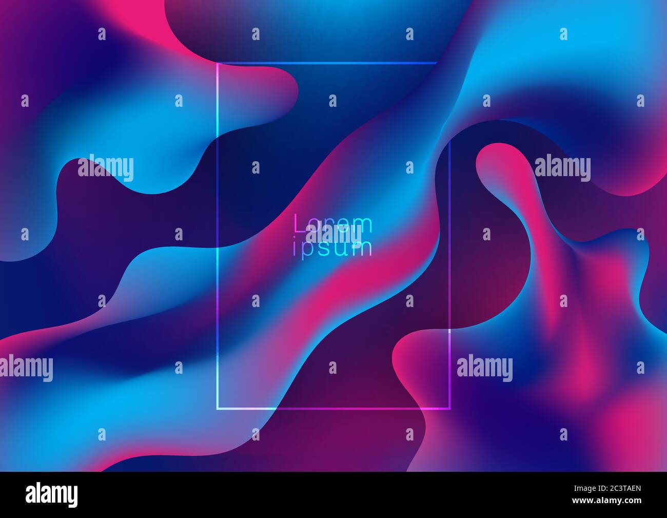 Violet glowing waves smooth motion hi-res stock photography and images ...