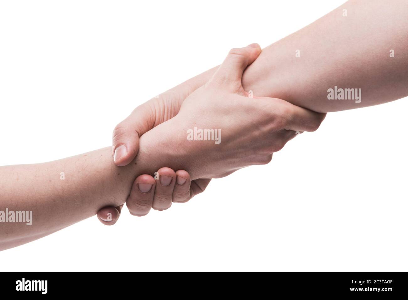 Vertical help hands holding together representing friendship ...