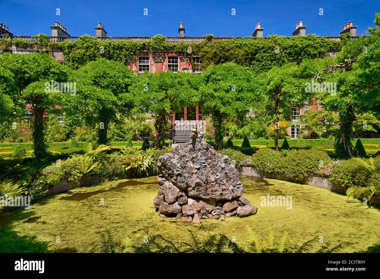 Ireland, County Cork, Bantry, Bantry House, the Rock Fountain ...