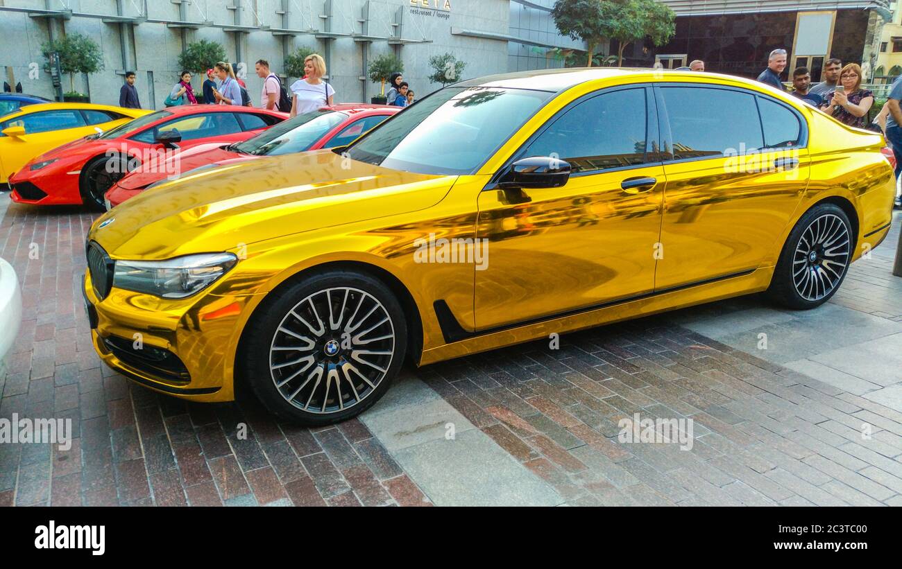 Dubai, United Arab Emirates, Junuary 20th, 2020 : Luxury sports cars at ...