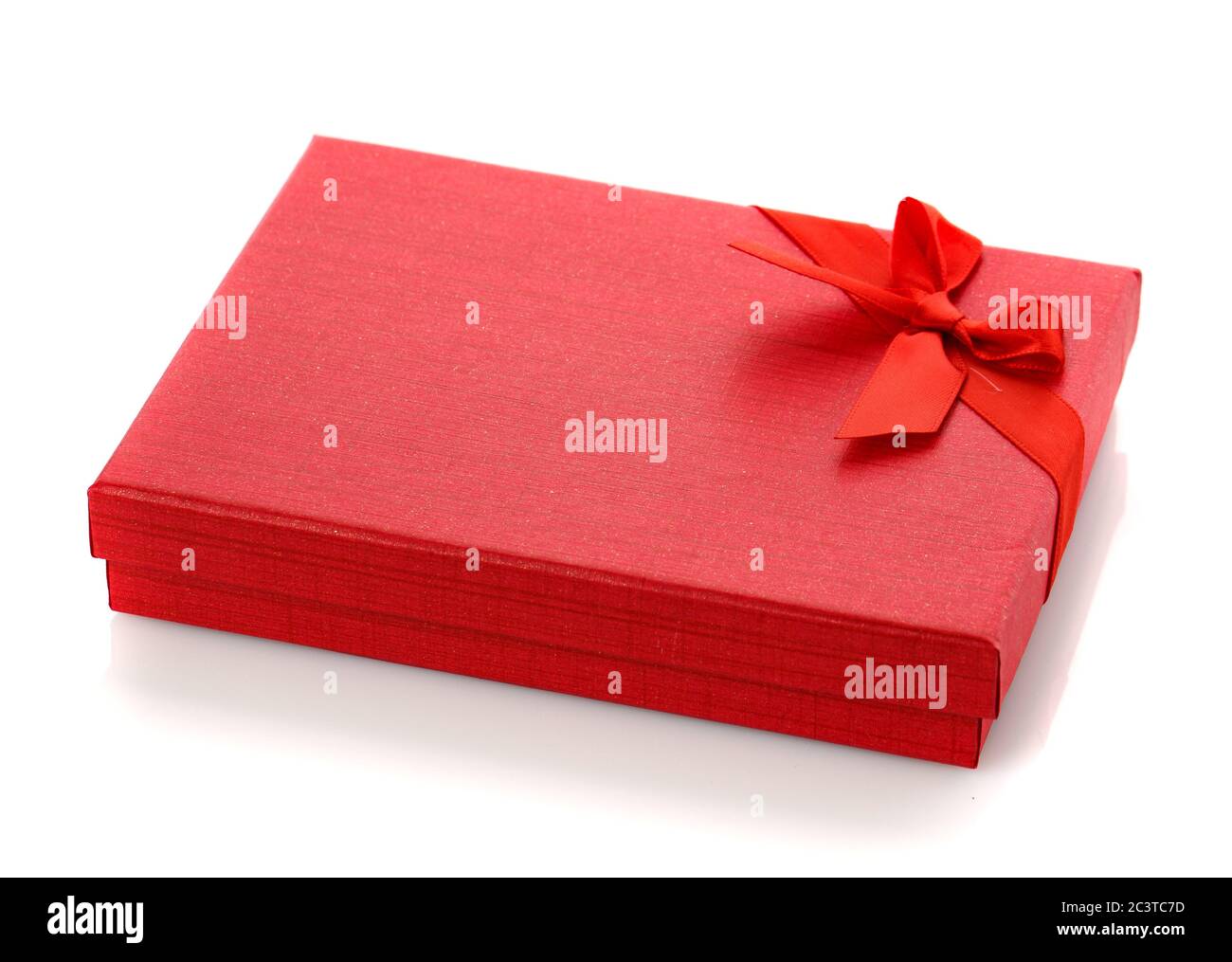 Red give box with ribbon and bow hi-res stock photography and images ...