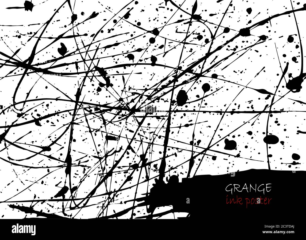 Ink Splatter. Template for cover, poster, flyer etc Stock Vector Image ...