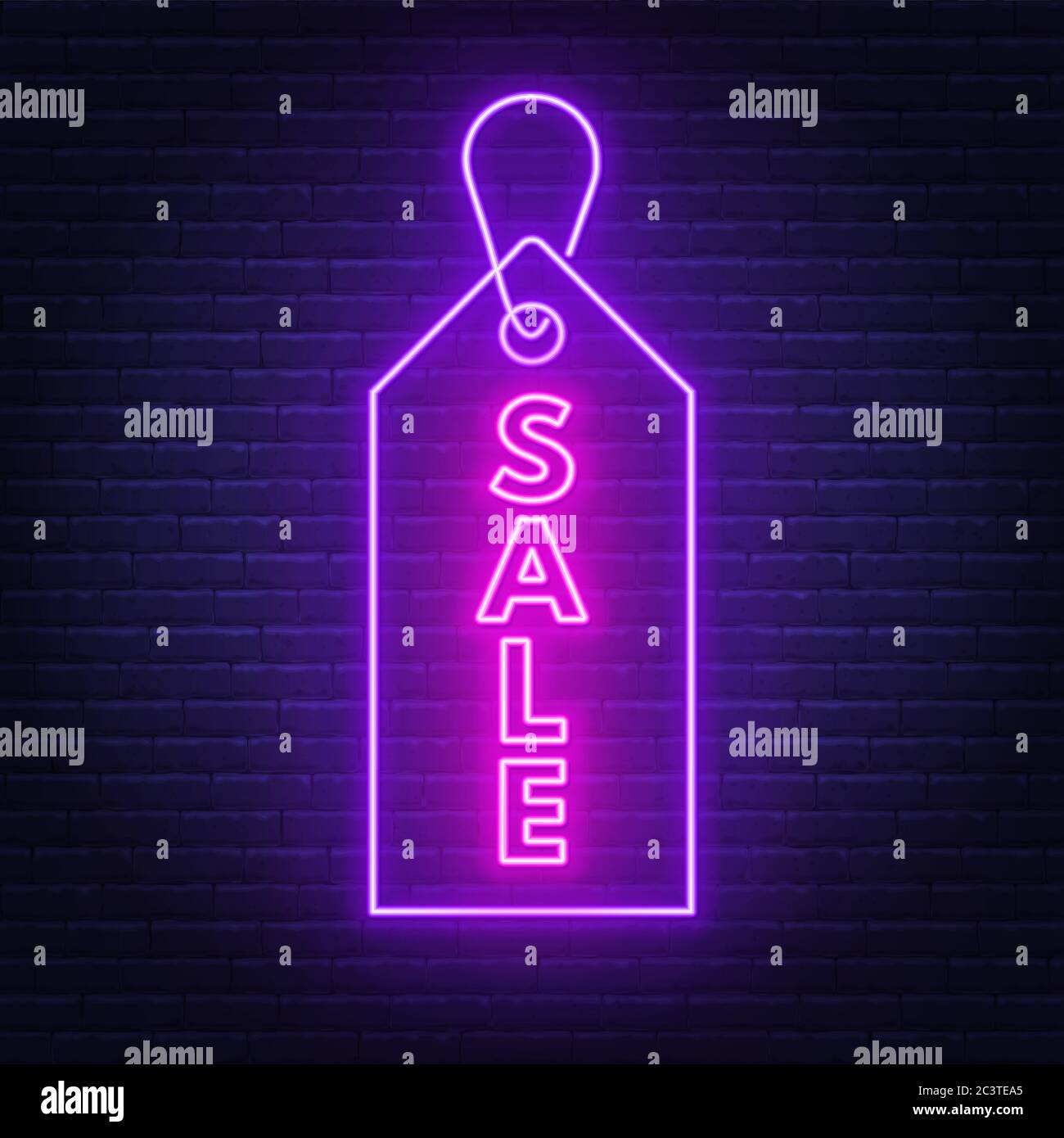 Sale neon sign. Advertising Board on dark background Stock Vector Image ...