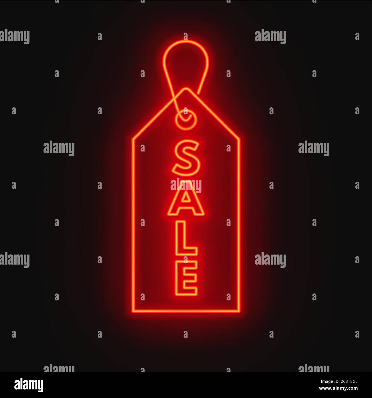 Sale neon sign. Advertising Board on dark background Stock Vector Image ...