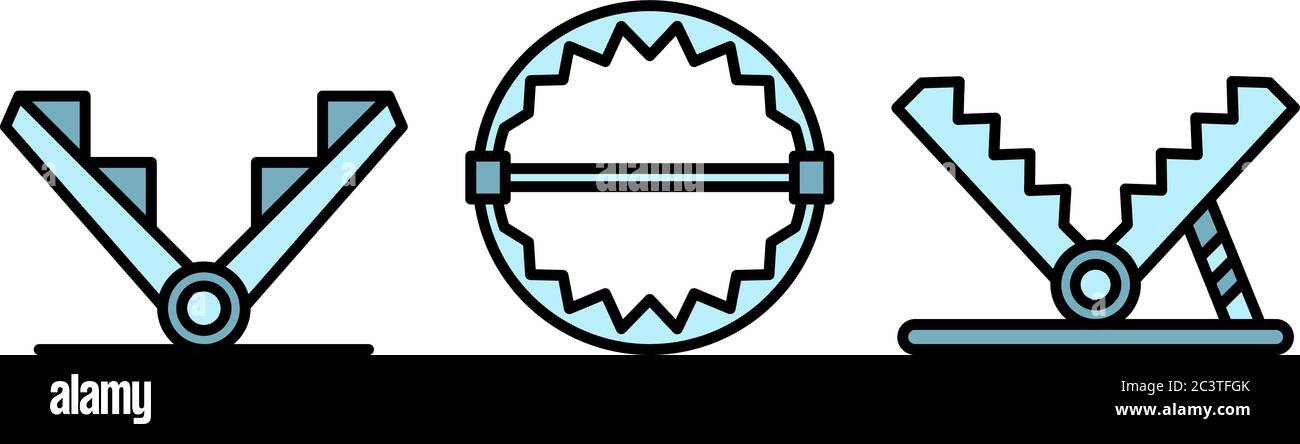 Trap icons set vector flat Stock Vector Image & Art - Alamy