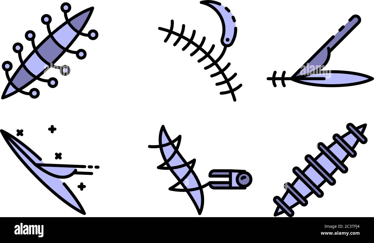 Surgical sutures Stock Vector Images - Alamy