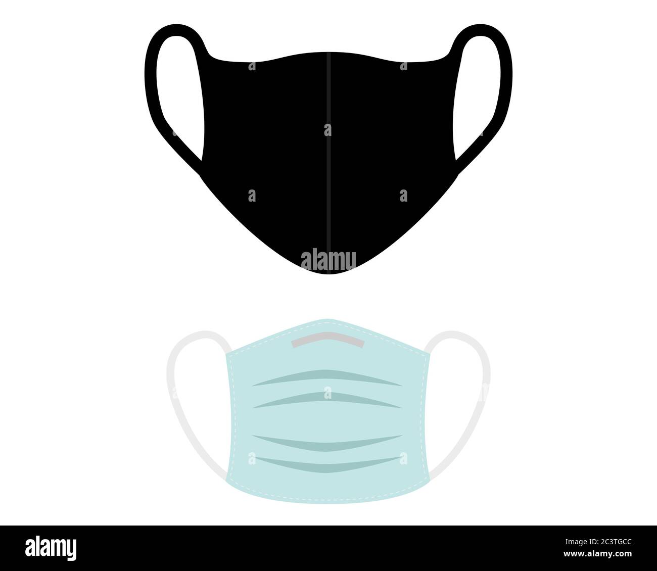 Various infection protection masks Cut Out Stock Images & Pictures - Alamy