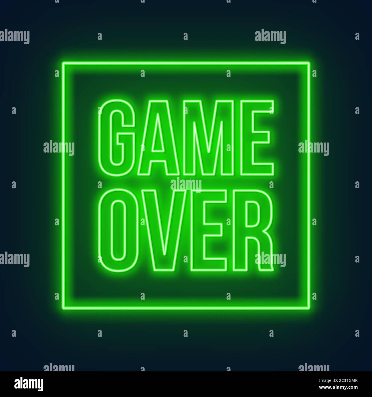 Game over font Stock Vector Images - Alamy