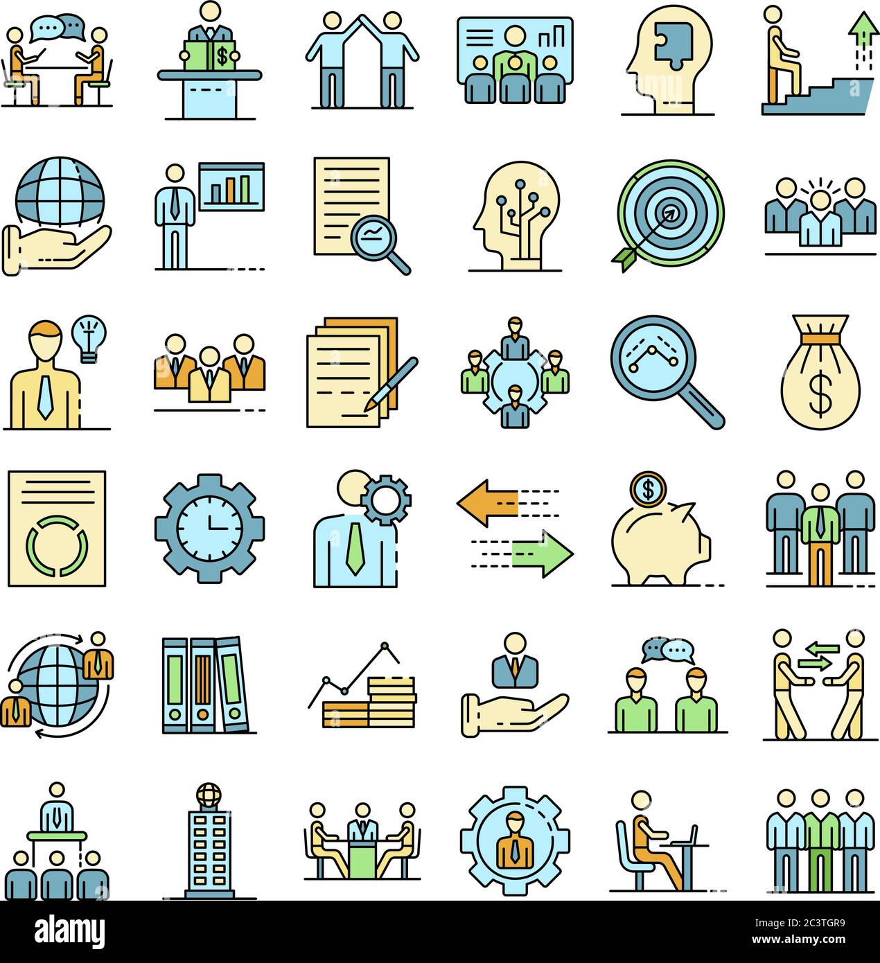Corporate governance icons set vector flat Stock Vector Image & Art - Alamy