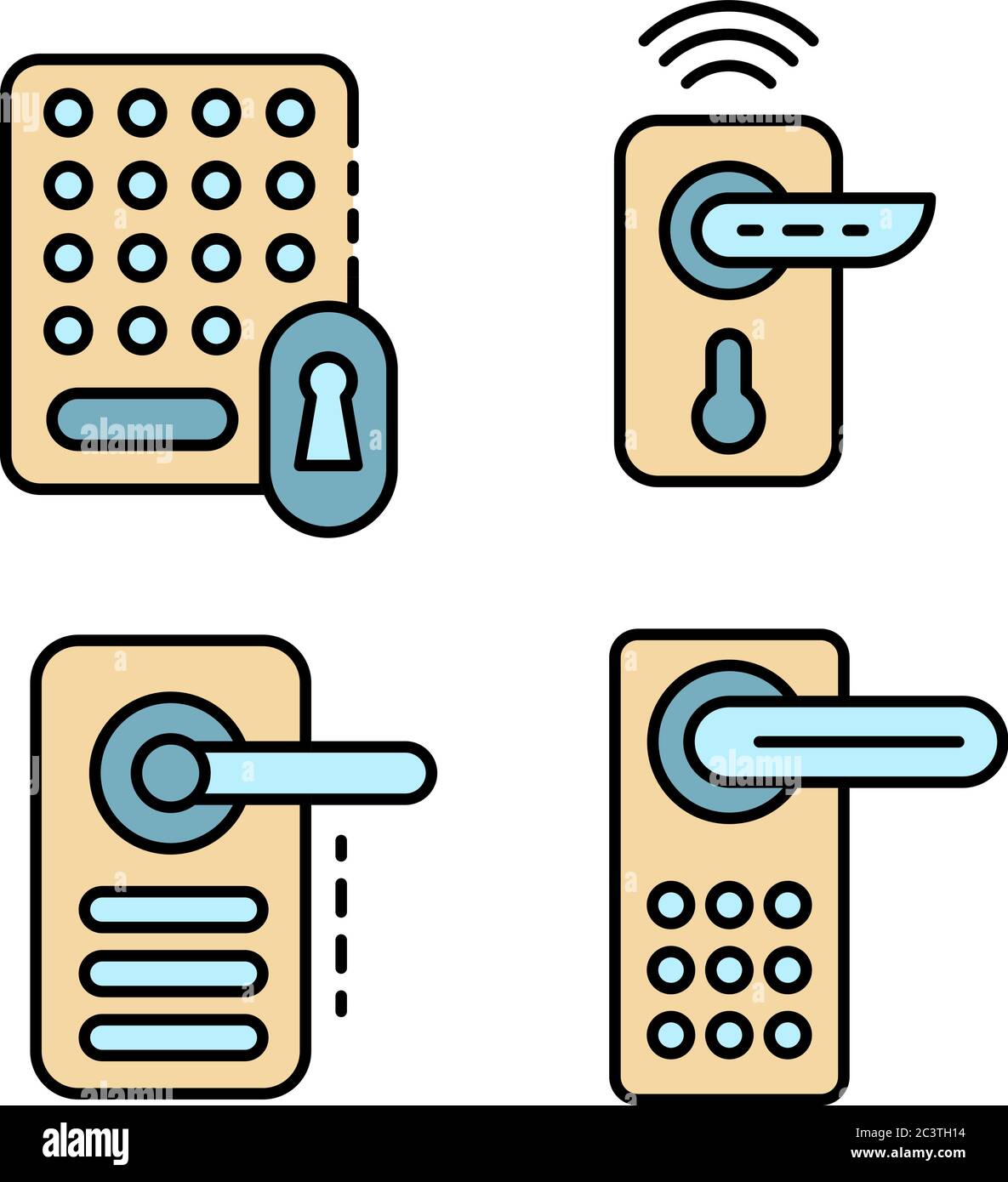 Access control contactless Stock Vector Images - Alamy