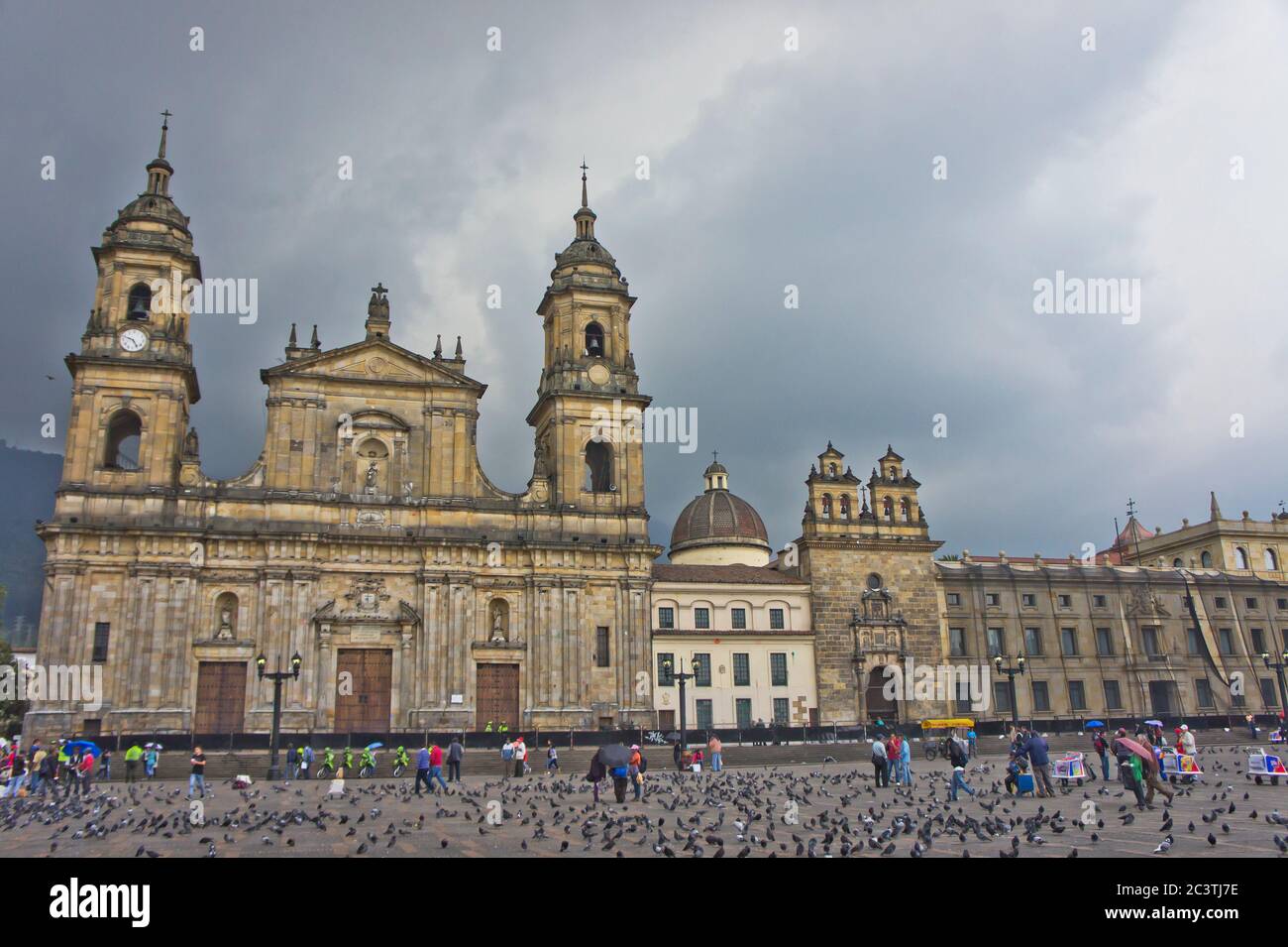 Old city street view, Bogota, Colombia, South America Stock Photo - Alamy