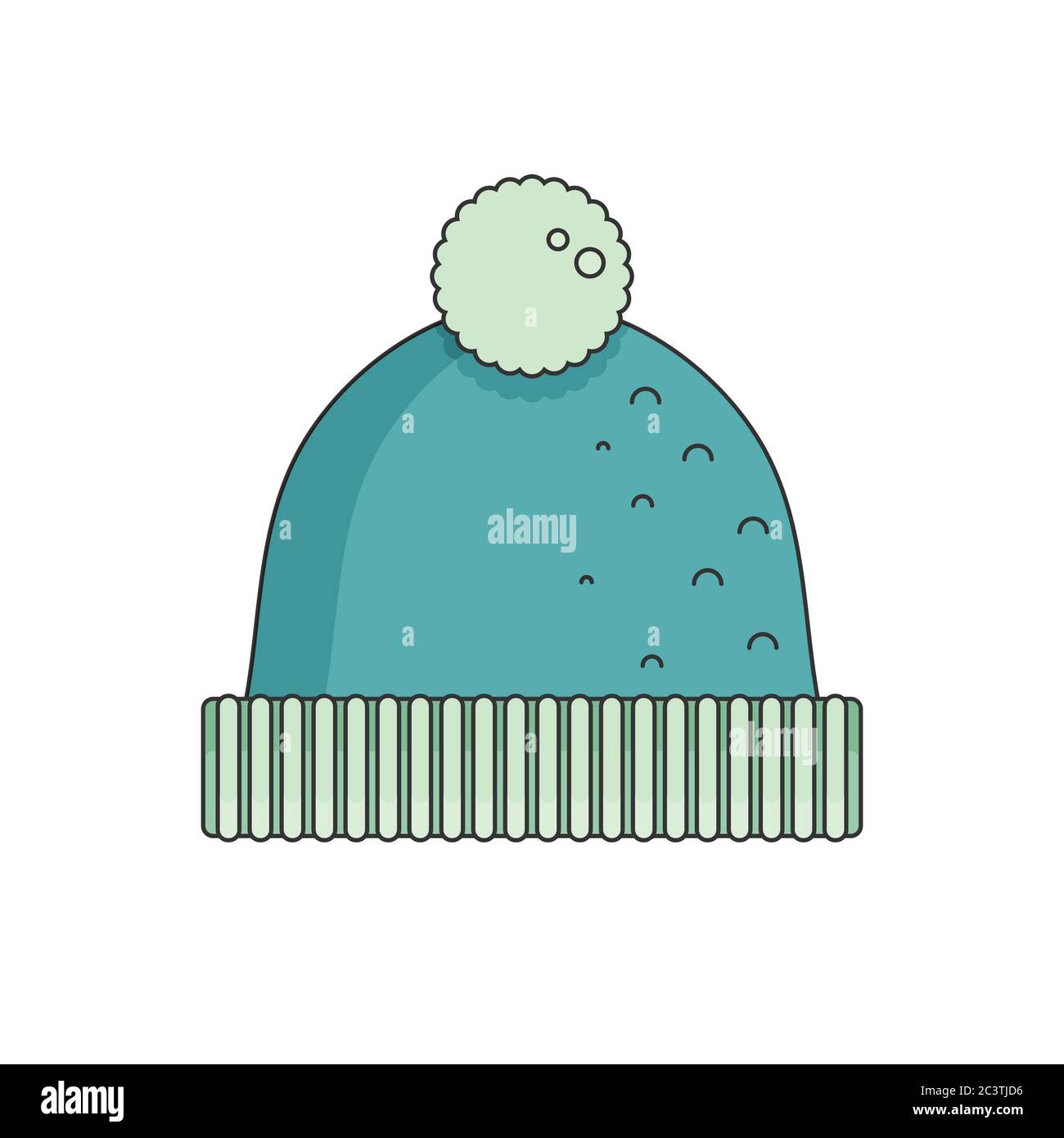 Winter hat isolated flat vector Stock Vector Image & Art - Alamy