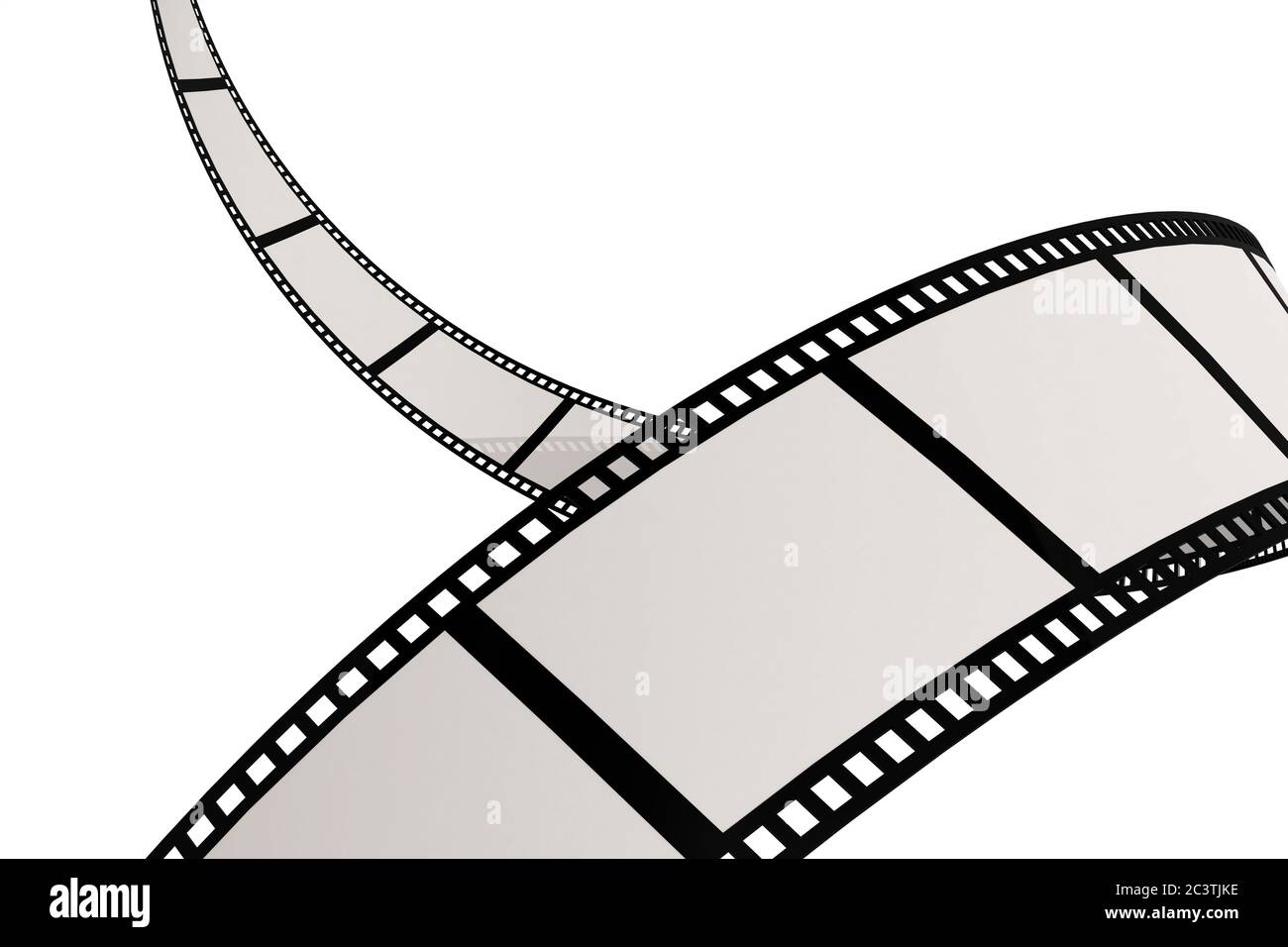 Film strip isolated on white background, 3D rendering Stock Photo - Alamy