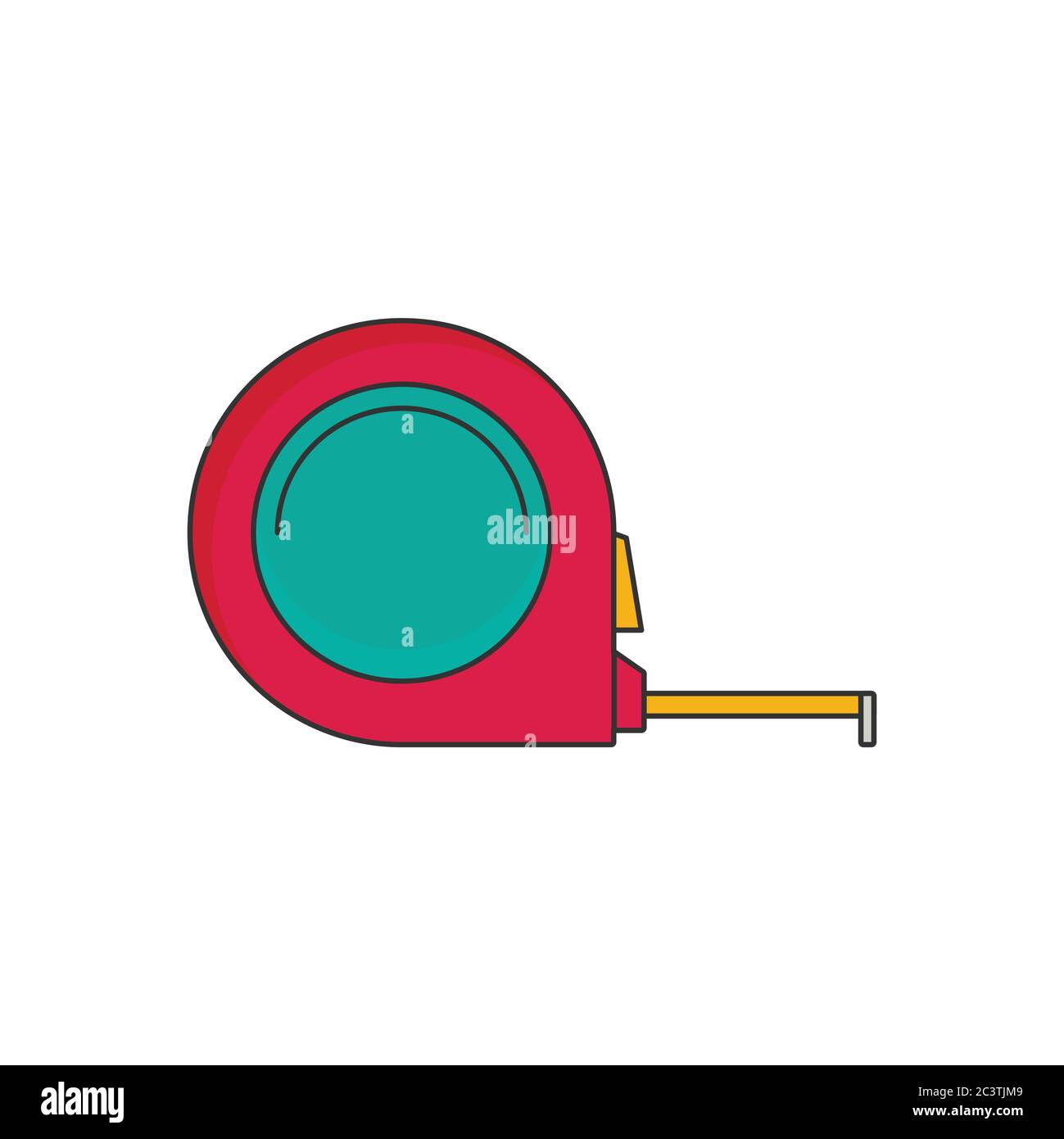 construction Tape Measure vector Stock Vector Image & Art - Alamy