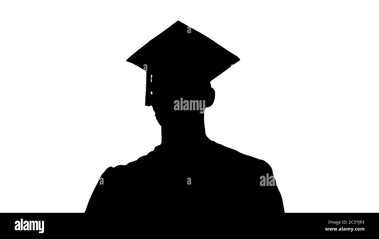 Graduate Walking Silhouette