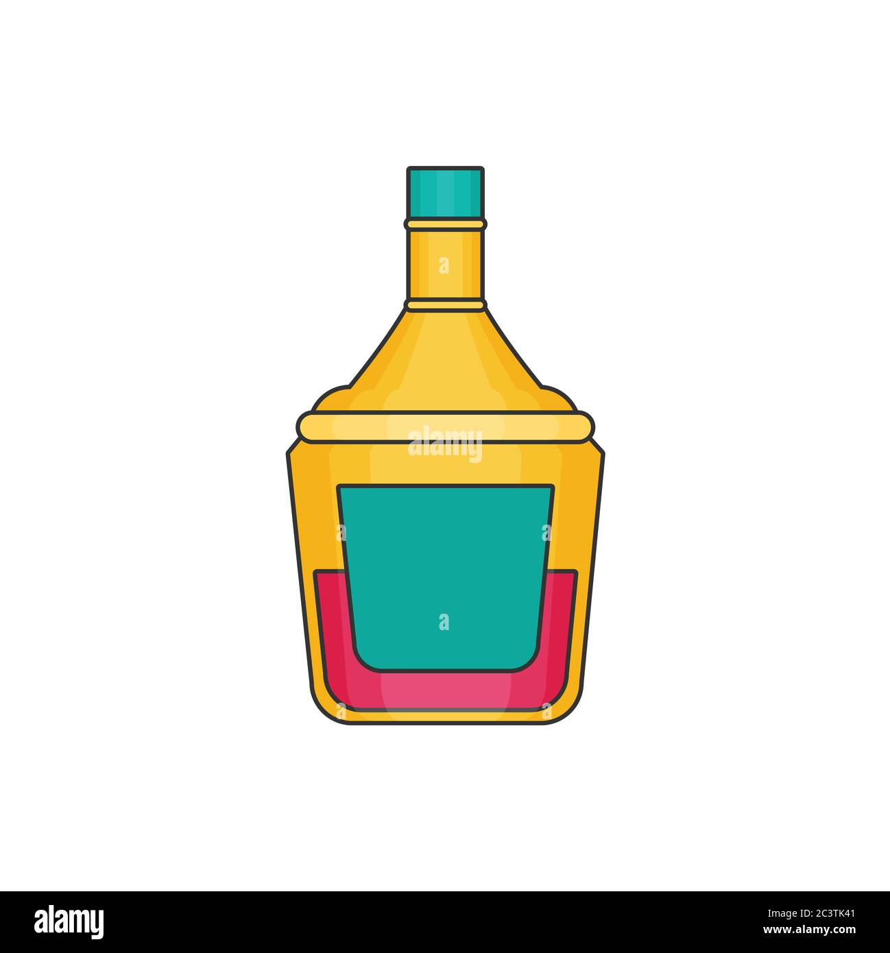 Alcohol flat vector icon Stock Vector Image & Art - Alamy