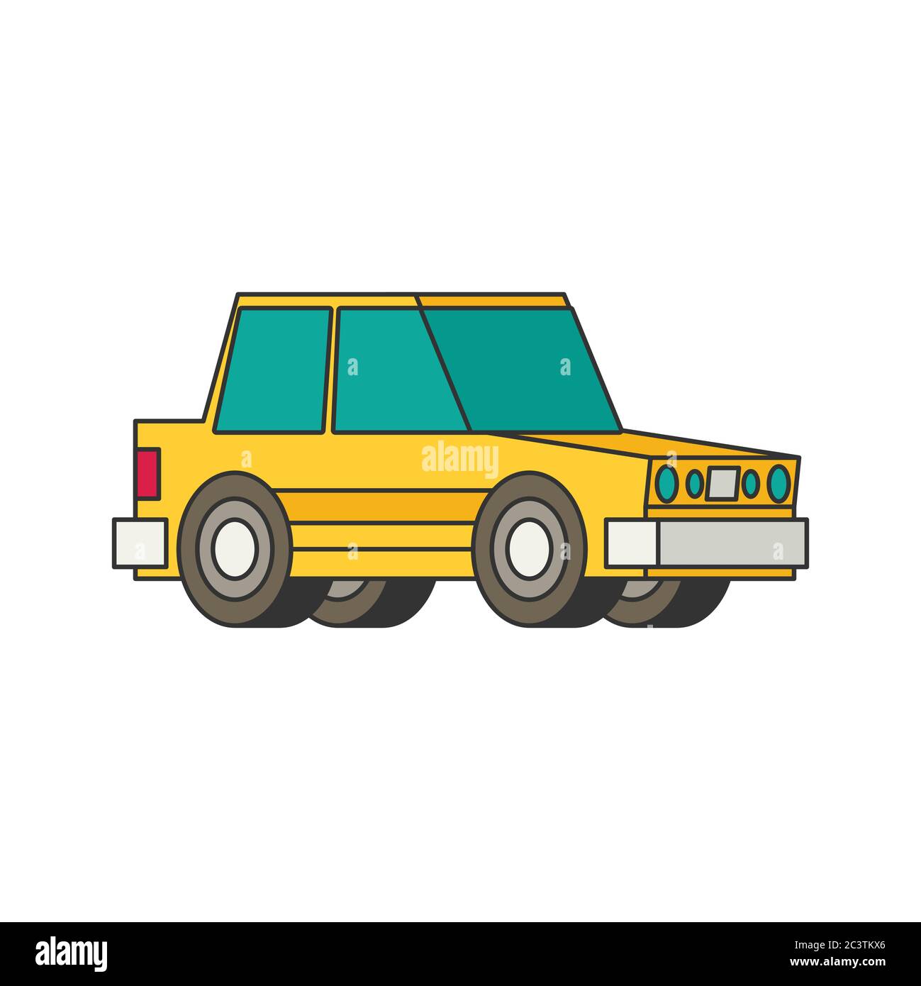 Car flat vector Stock Vector Image & Art - Alamy