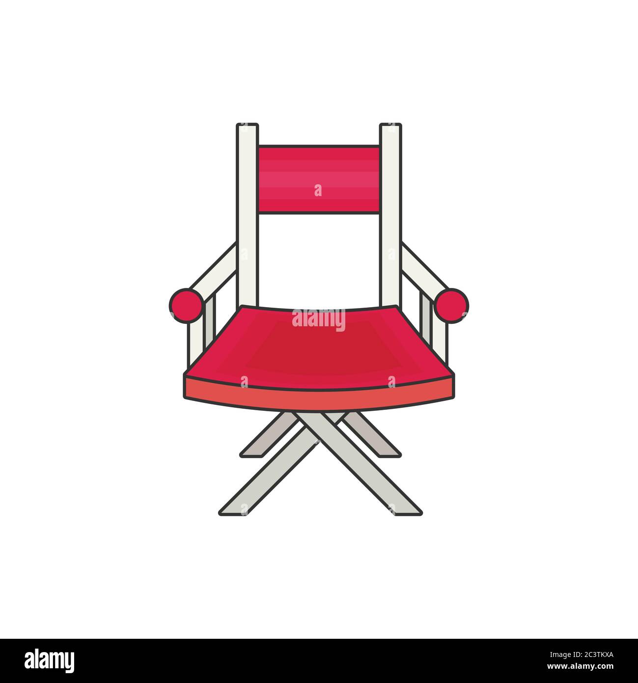director's chair flat vector Stock Vector Image & Art - Alamy
