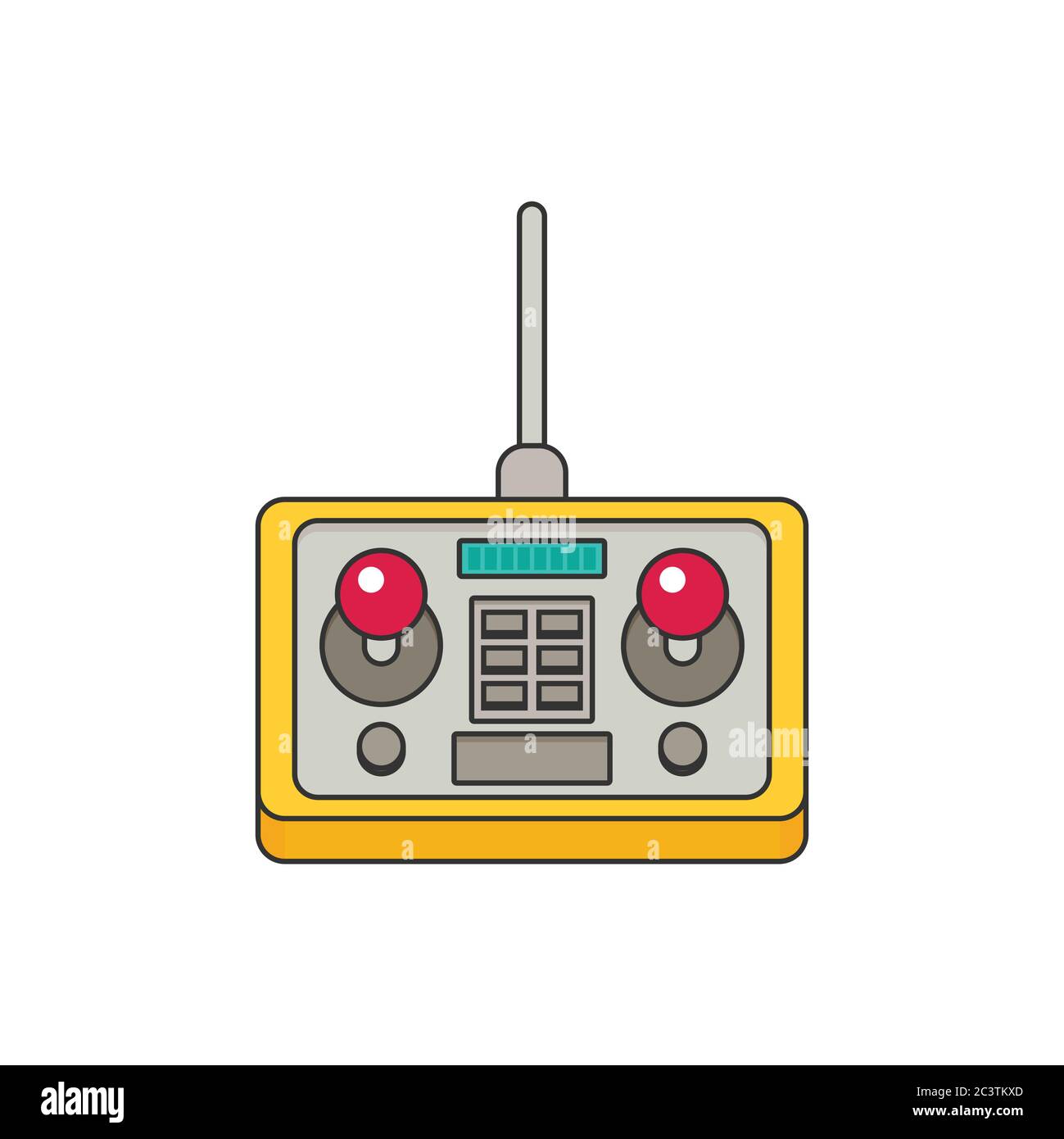 Radio remote control flat vector Stock Vector Image & Art - Alamy