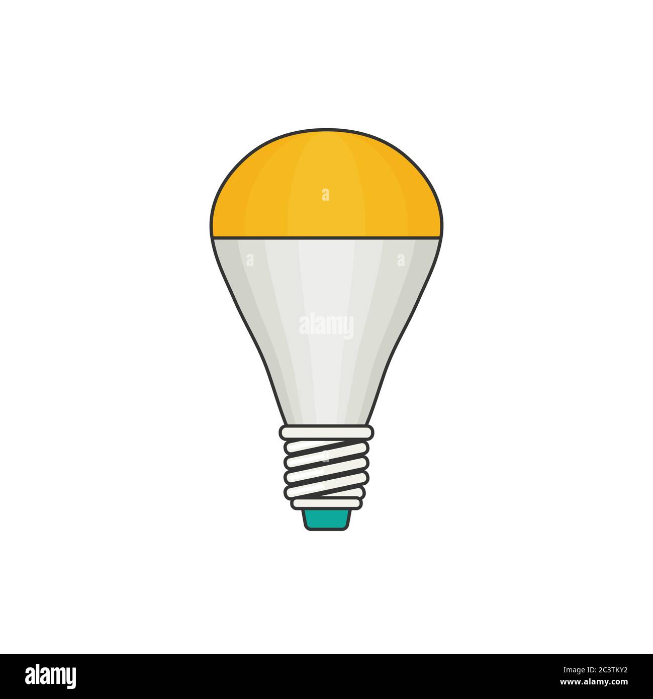 LED lamp. Vector flat illustration Stock Vector Image & Art - Alamy
