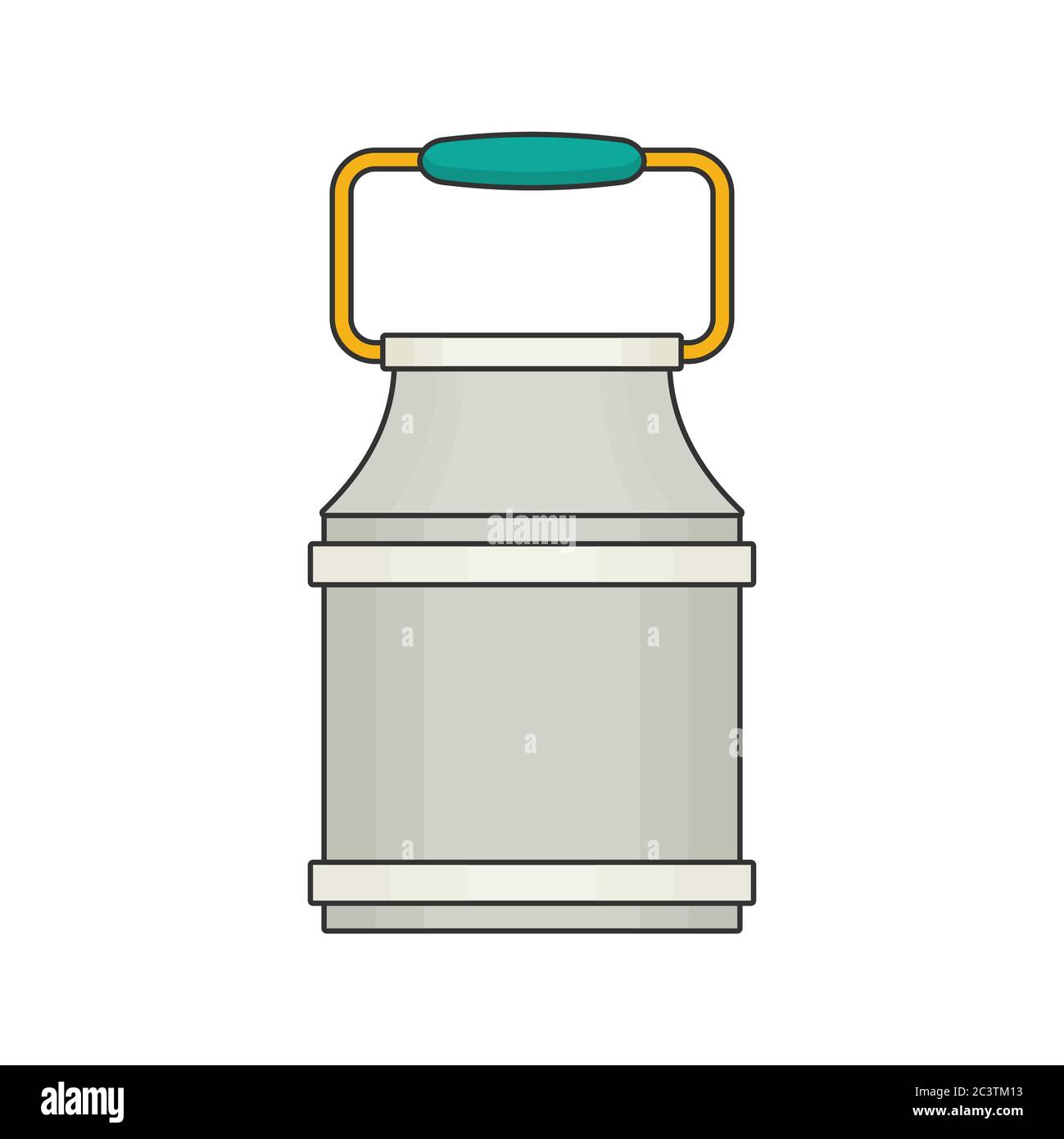 Milk can flat vector Stock Vector Image & Art - Alamy