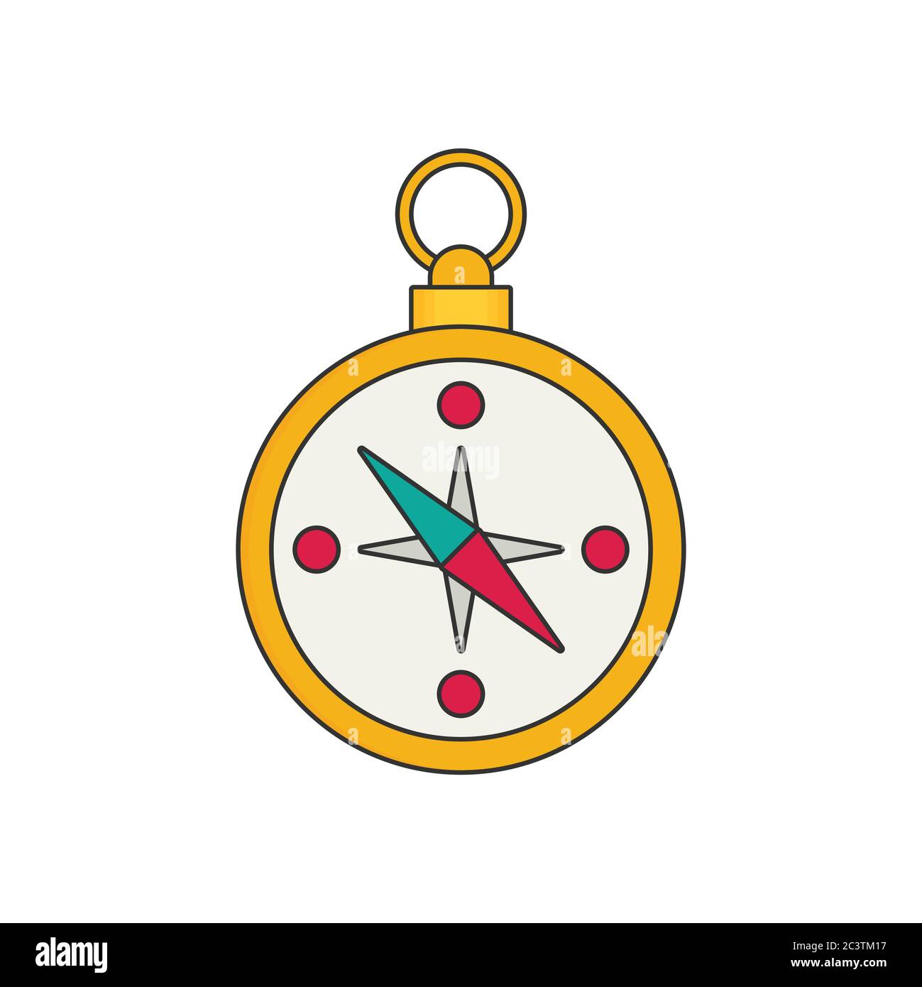 compas flat vector Stock Vector Image & Art - Alamy