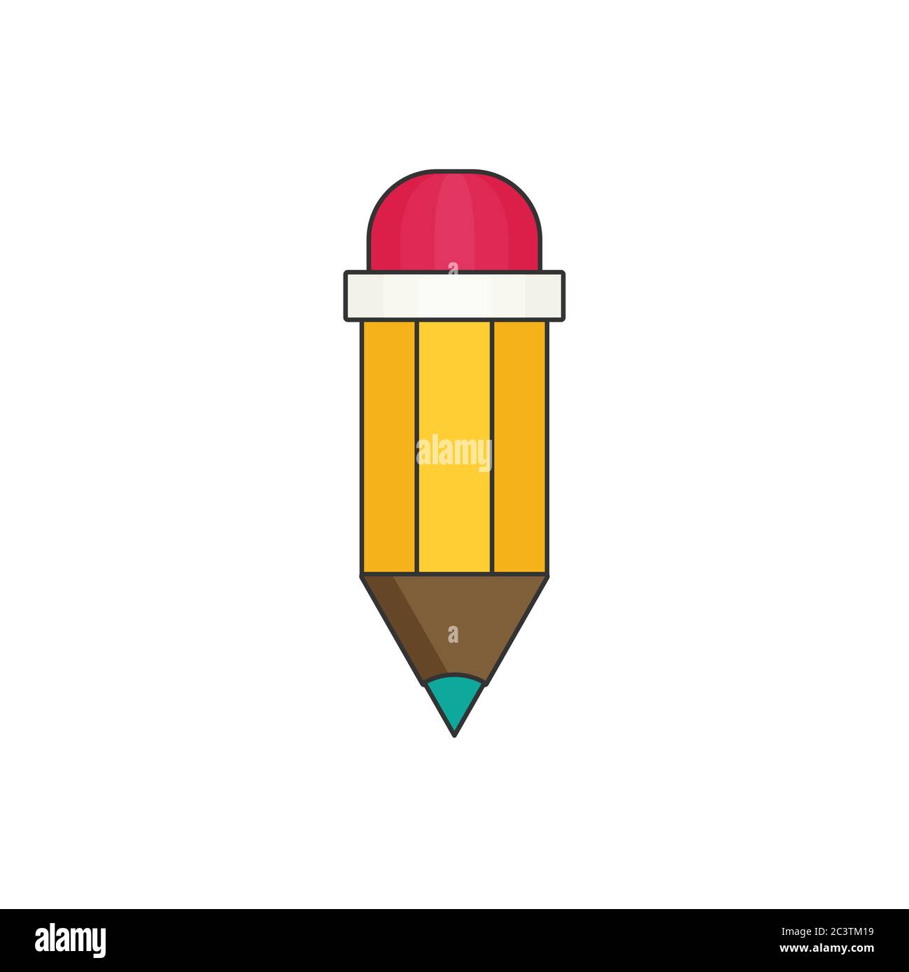 Pencil flat vector Stock Vector Image & Art - Alamy