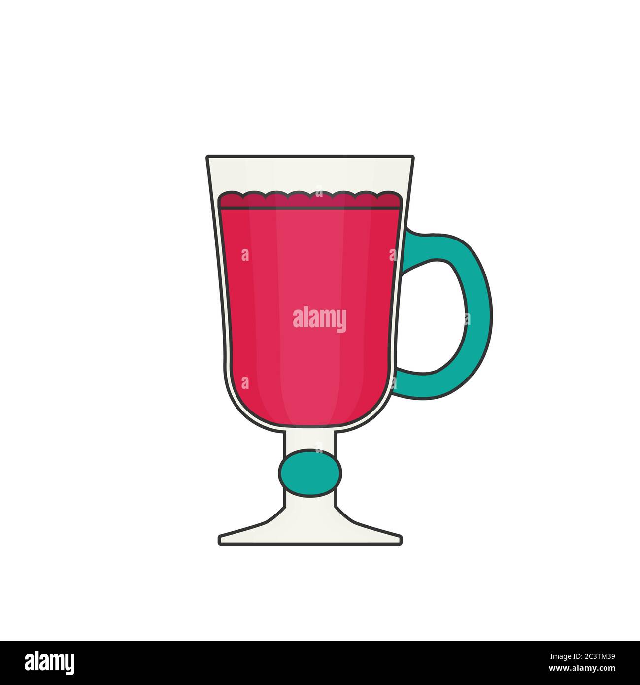 Mulled white wine Stock Vector Images - Alamy