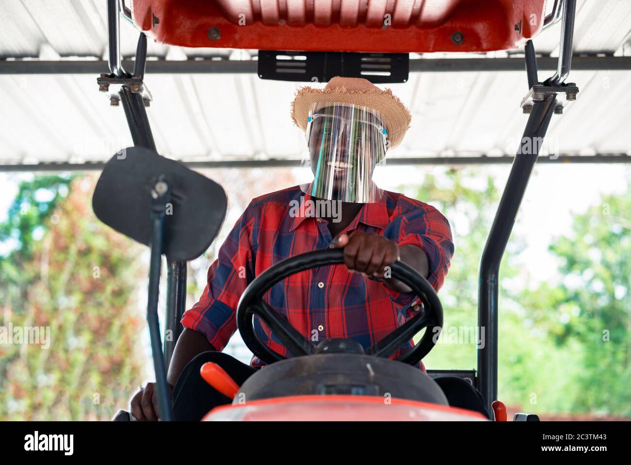 African farmer face shield hi-res stock photography and images - Alamy