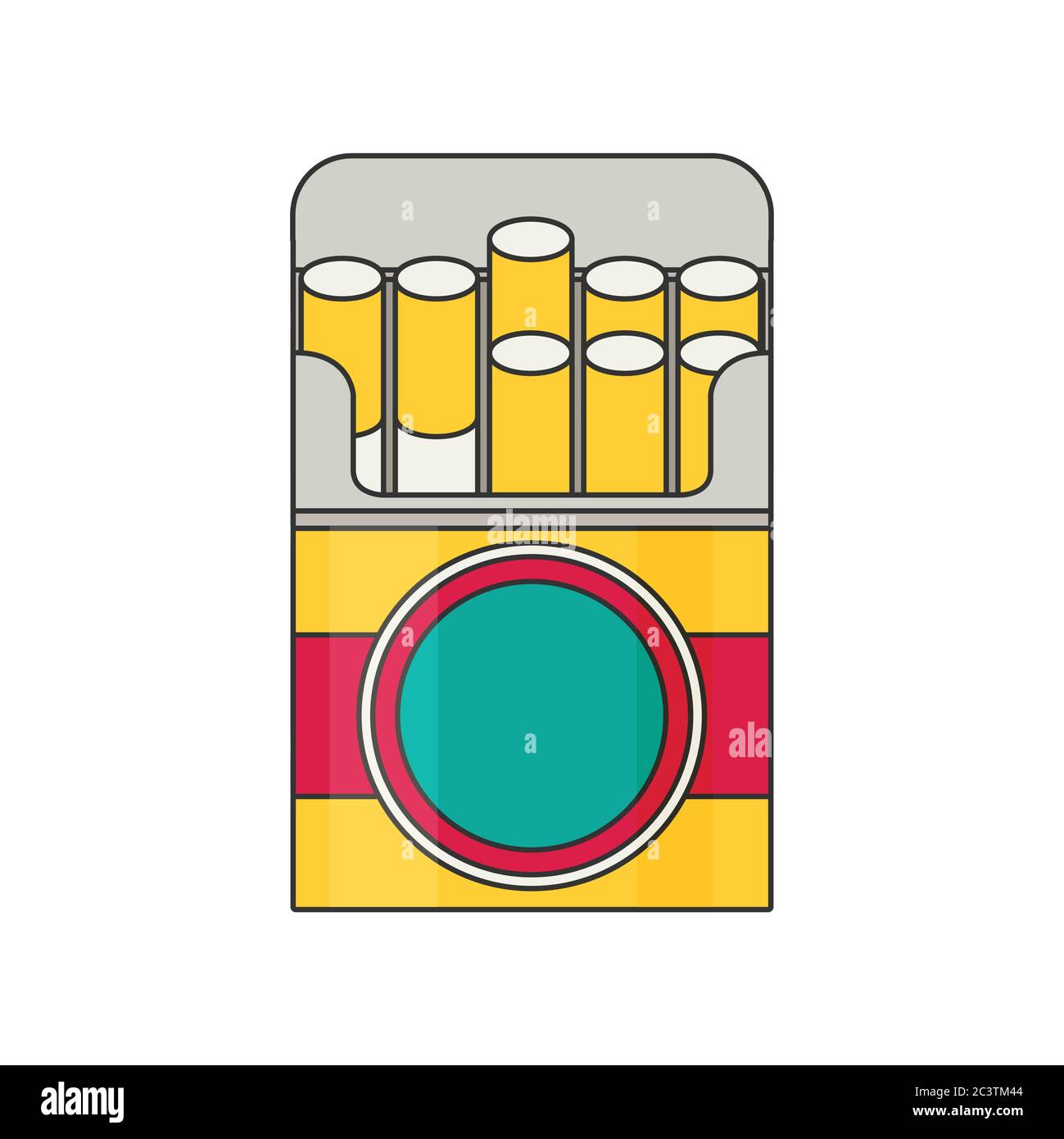 Cigarette. Flat vector Stock Vector Image & Art - Alamy