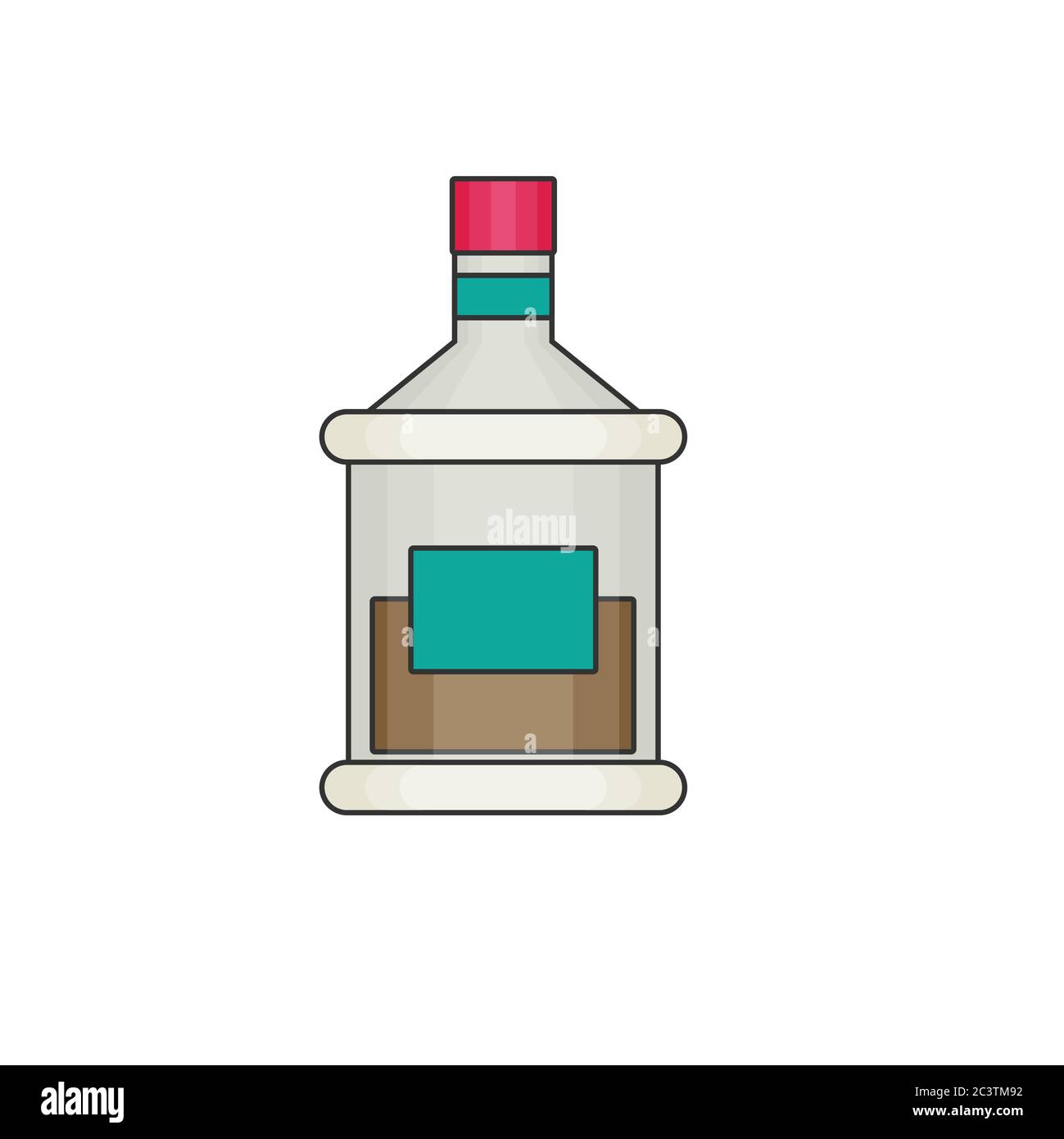 Alcohol flat vector icon Stock Vector Image & Art - Alamy