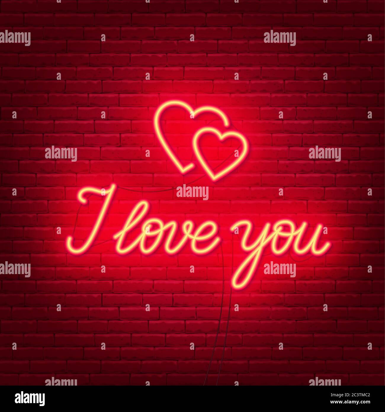 I love you neon lettering . Heart sign Stock Vector Image & Art - Alamy