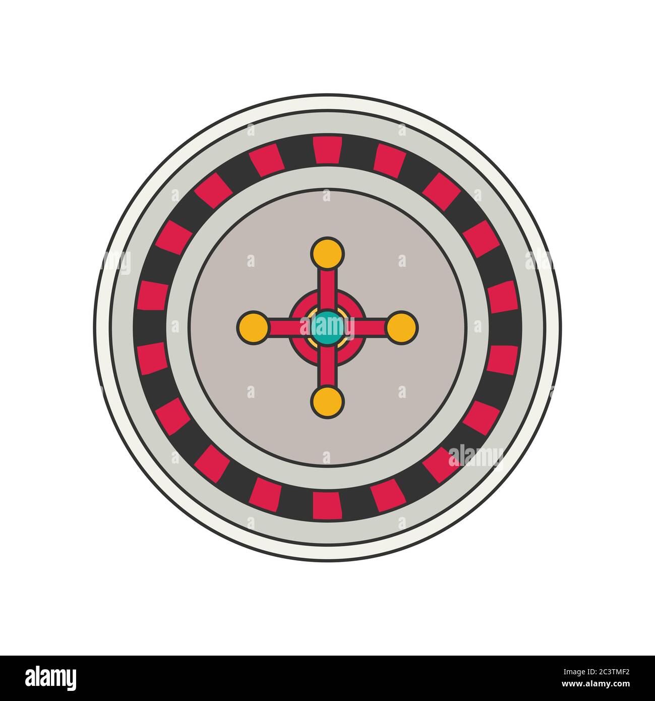 Roulette flat vector Stock Vector Image & Art - Alamy